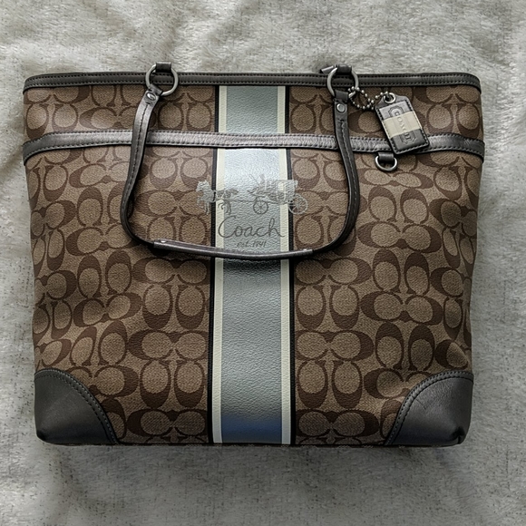Coach | Bags | Coach Signature Zip Tote | Poshmark